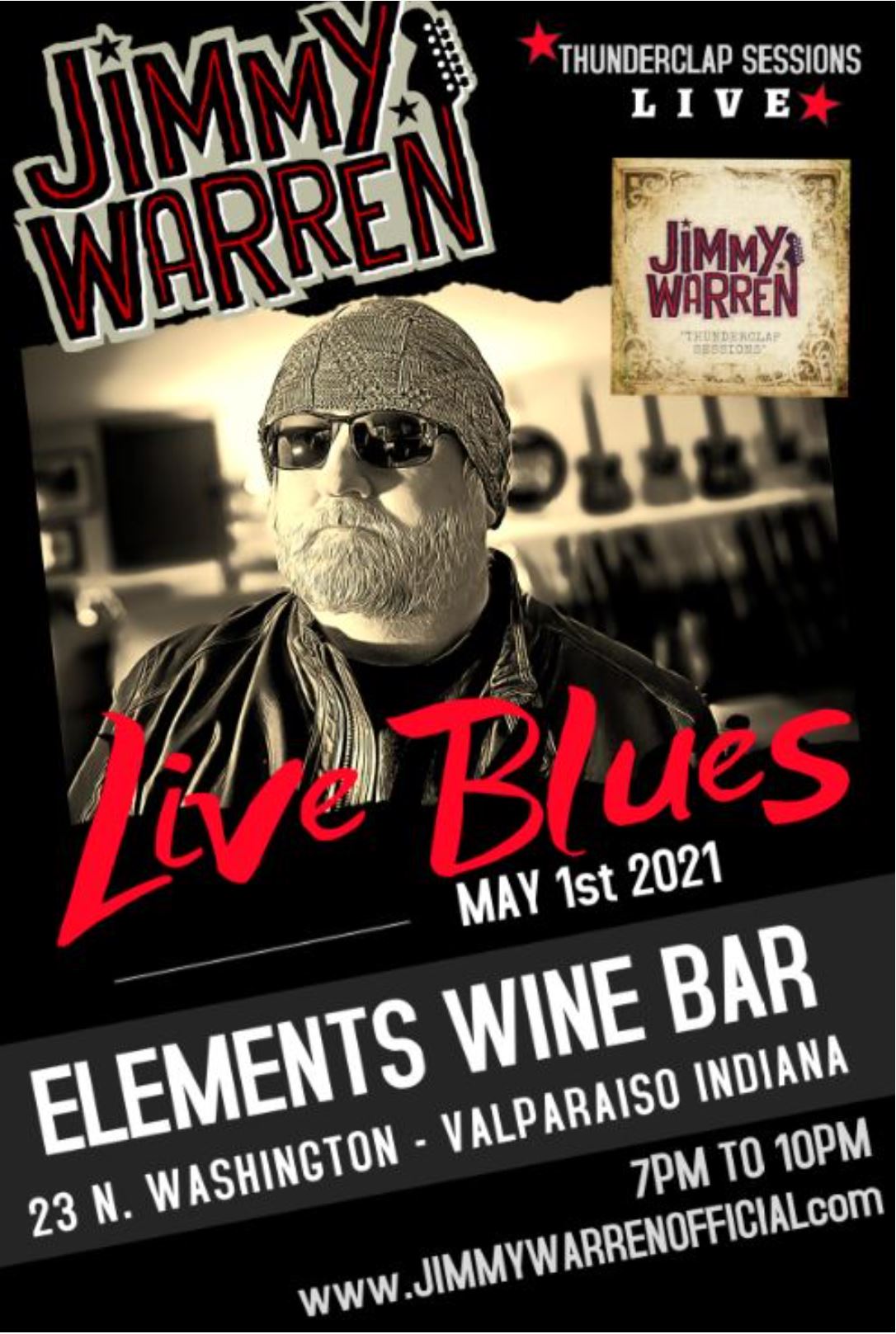 Live Blues Returns! Guitarist Jimmy Warren @ Elements this Saturday ...