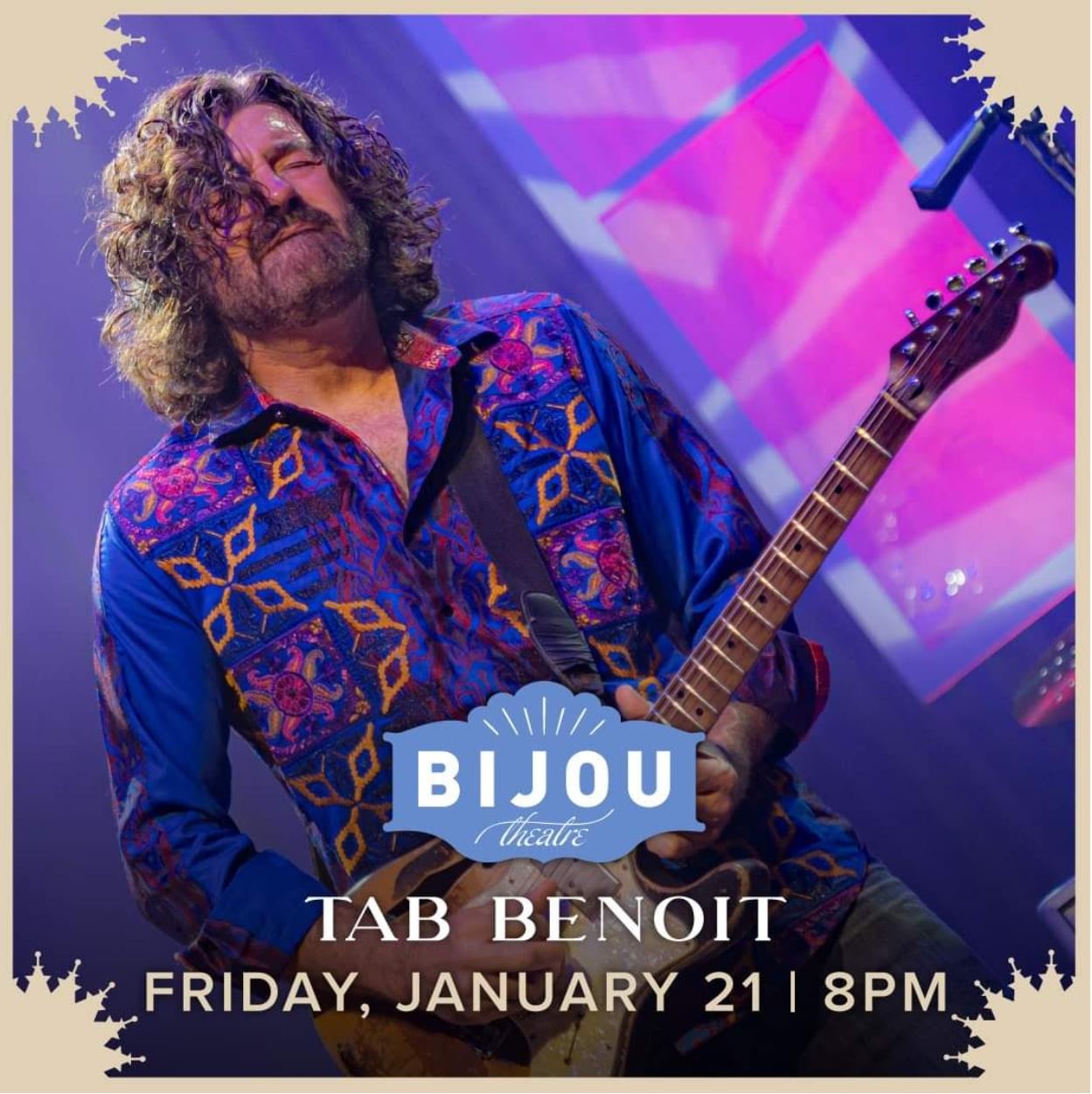 Tab Benoit At Bijou Theater in Knoxville - BackStage360.com
