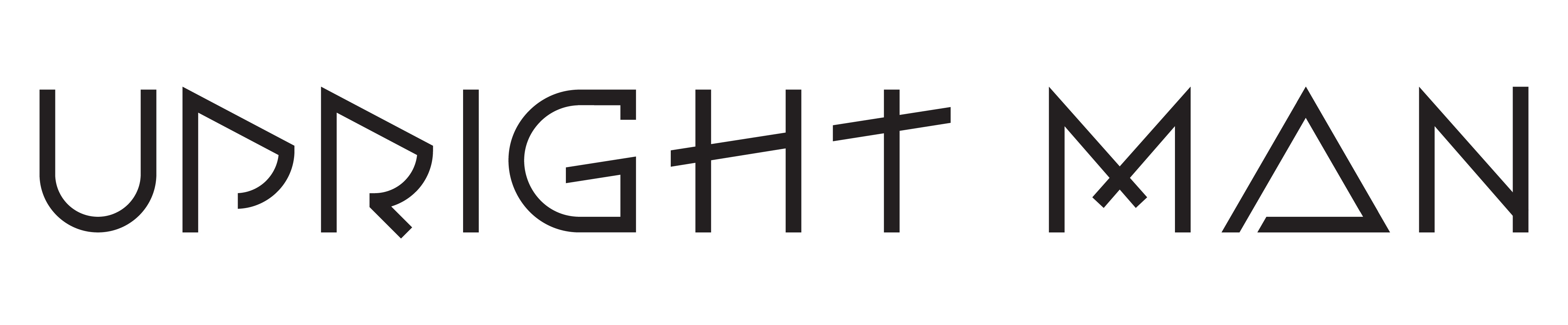 Upright Man logo black white | BackStage360.com